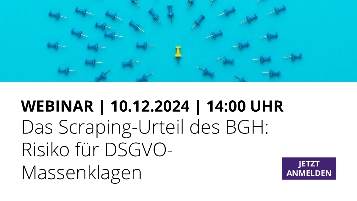 BGH-Leitentscheidungsverfahren zum DSGVO-Schadensersatz